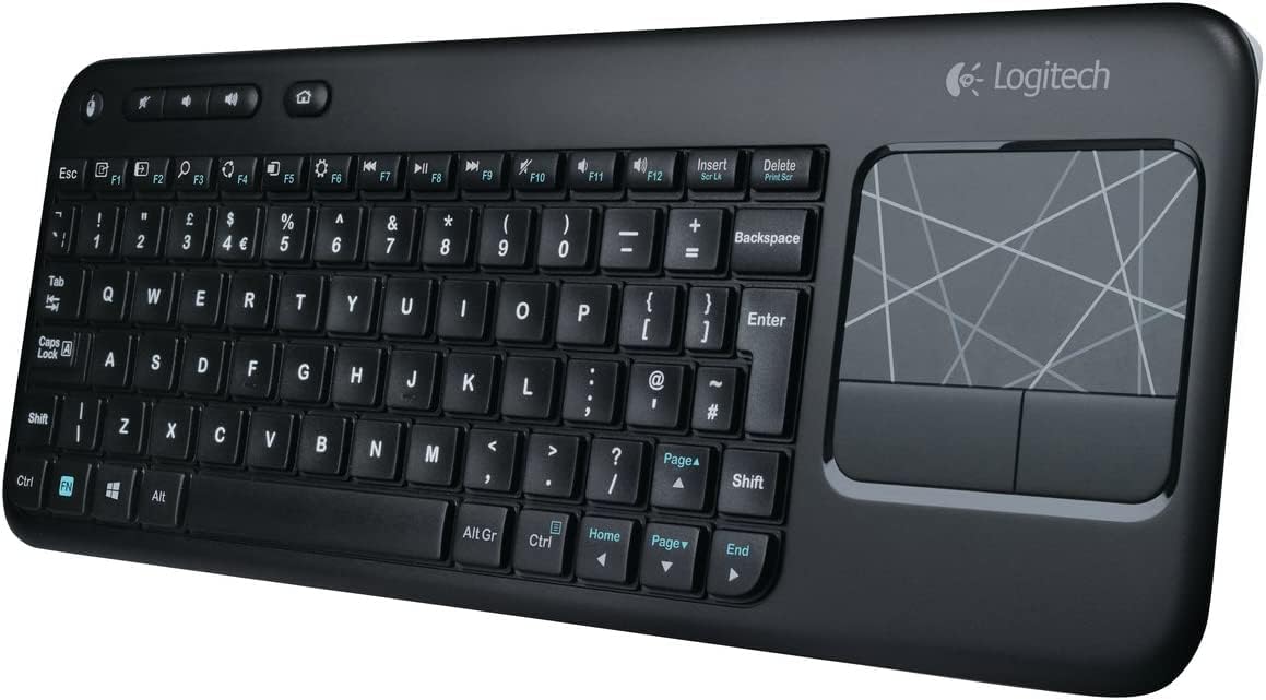 Amazon.com: Logitech Wireless Touch Keyboard K400 with Built-in Multi ...
