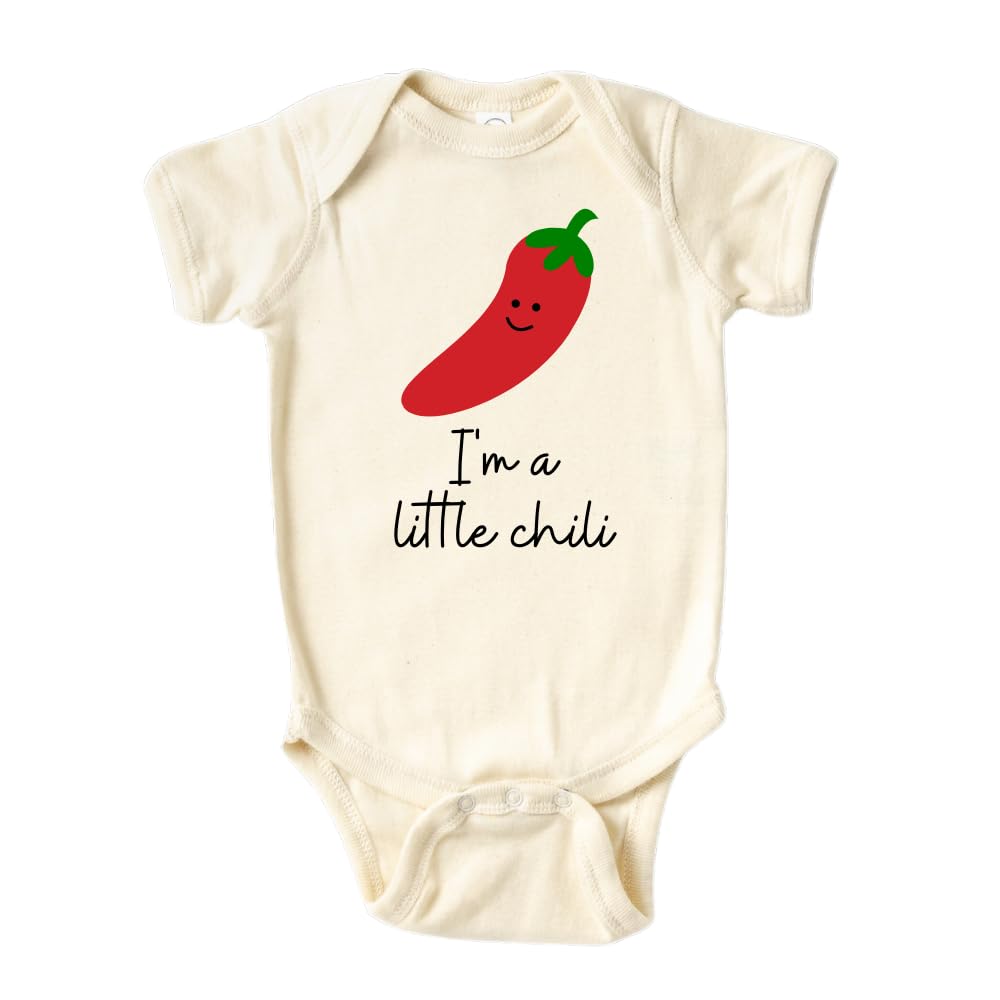 Amazon.com: MangoHouse I'm a Little Chili Baby Bodysuit Cute Baby ...