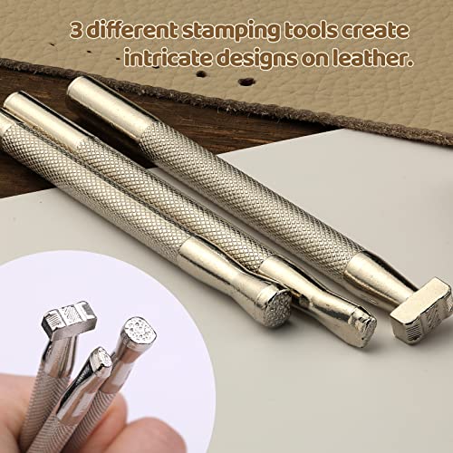 Snapklik.com : Leather Stamping Tools Saddle Making Tools Set 3 Sizes ...