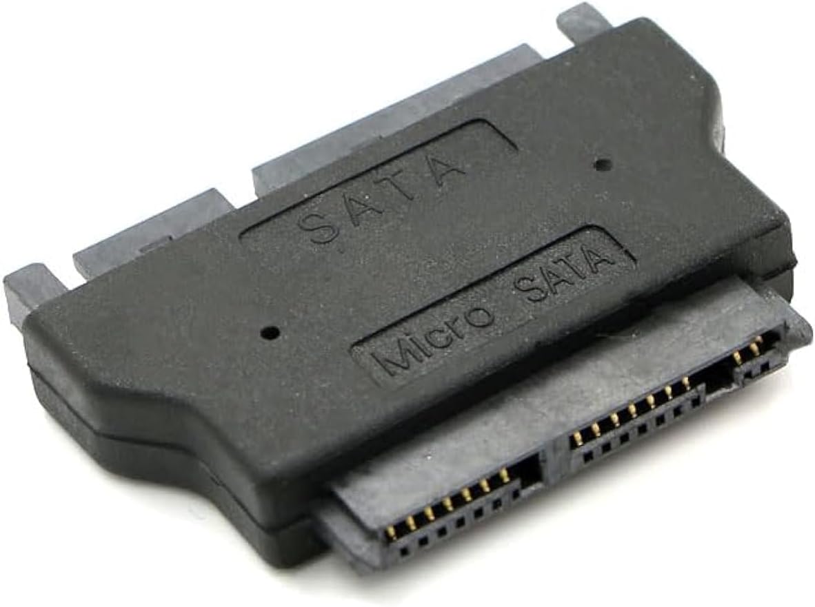 CY Adapter 1.8" Micro SATA 7+9 16pin SSD HDD Disk to 2.5" SATA 7+15 ...