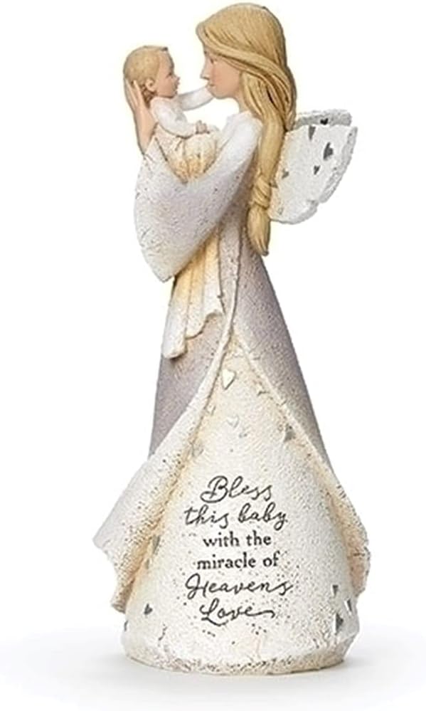 Amazon.com: Roman Baby Blessings Angel Figurine – 8.5” Tall Religious ...