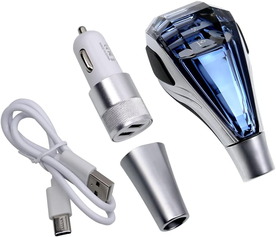 Amazon.com: Sakali Diamond-Cut Crystal Car Gear Shift Knob Touch ...