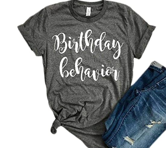 Amazon.com: birthday shirt women birthday behavior tee bday gift ...