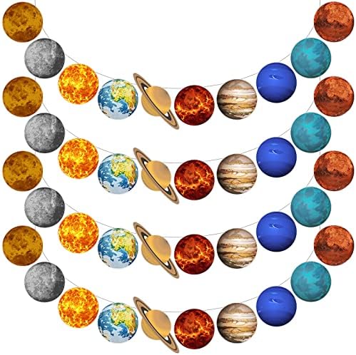 Amazon.com: WATINC 4pcs First Trip Around the Sun Space Garland ...