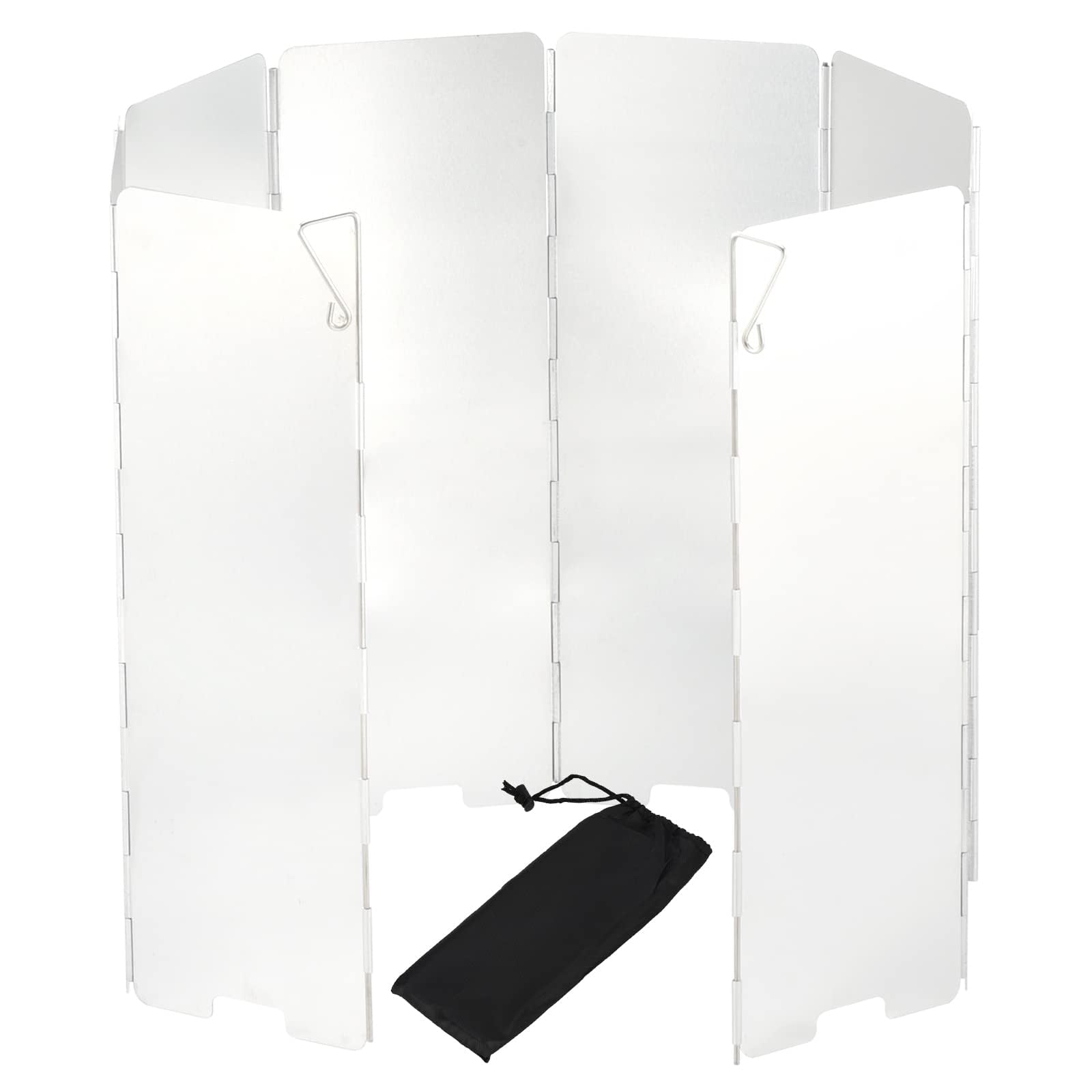 Amazon.com: SEADESKY 8 Plates Camping Stove Windscreen Folding Outdoor ...