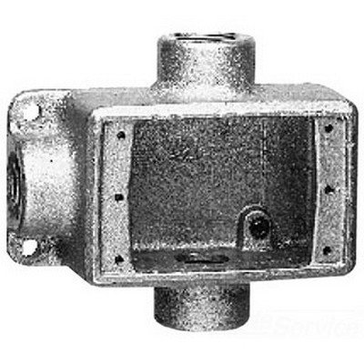 Cooper Crouse-Hinds FDT3 Condulet 1-Gang FD Device Box Cast Iron 1 Inch ...