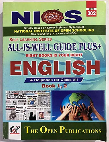 NIOS Senior Secondary Level (302) English Guide book : Expert panel of ...