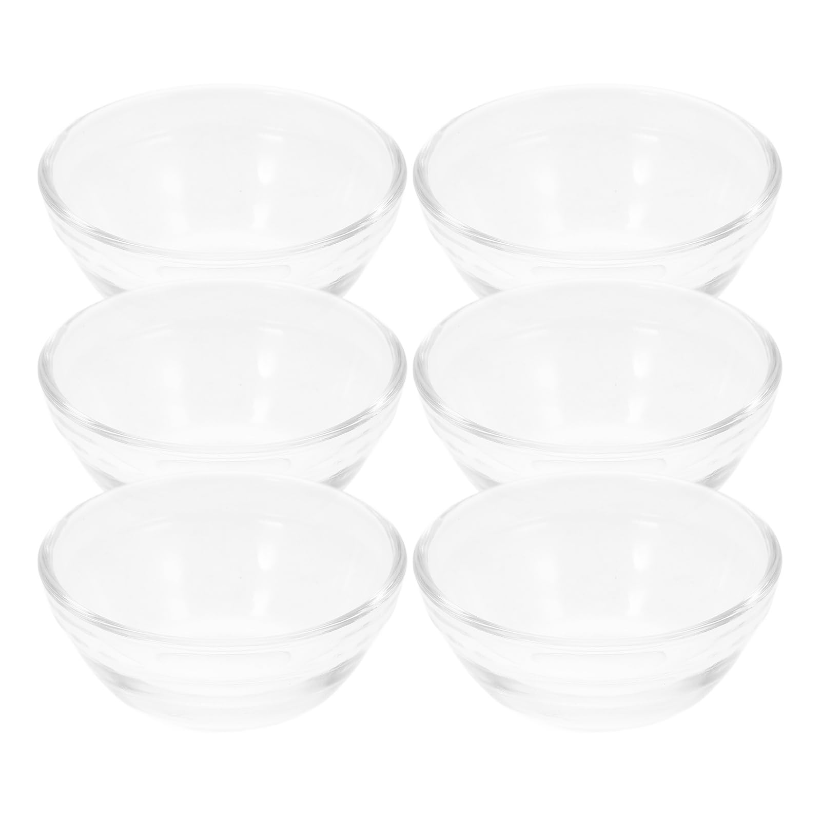 Ceramic 6Pcs Mini Pyrex Bowls Glass Pudding Bowls Jelly Cake Bowls Mini ...