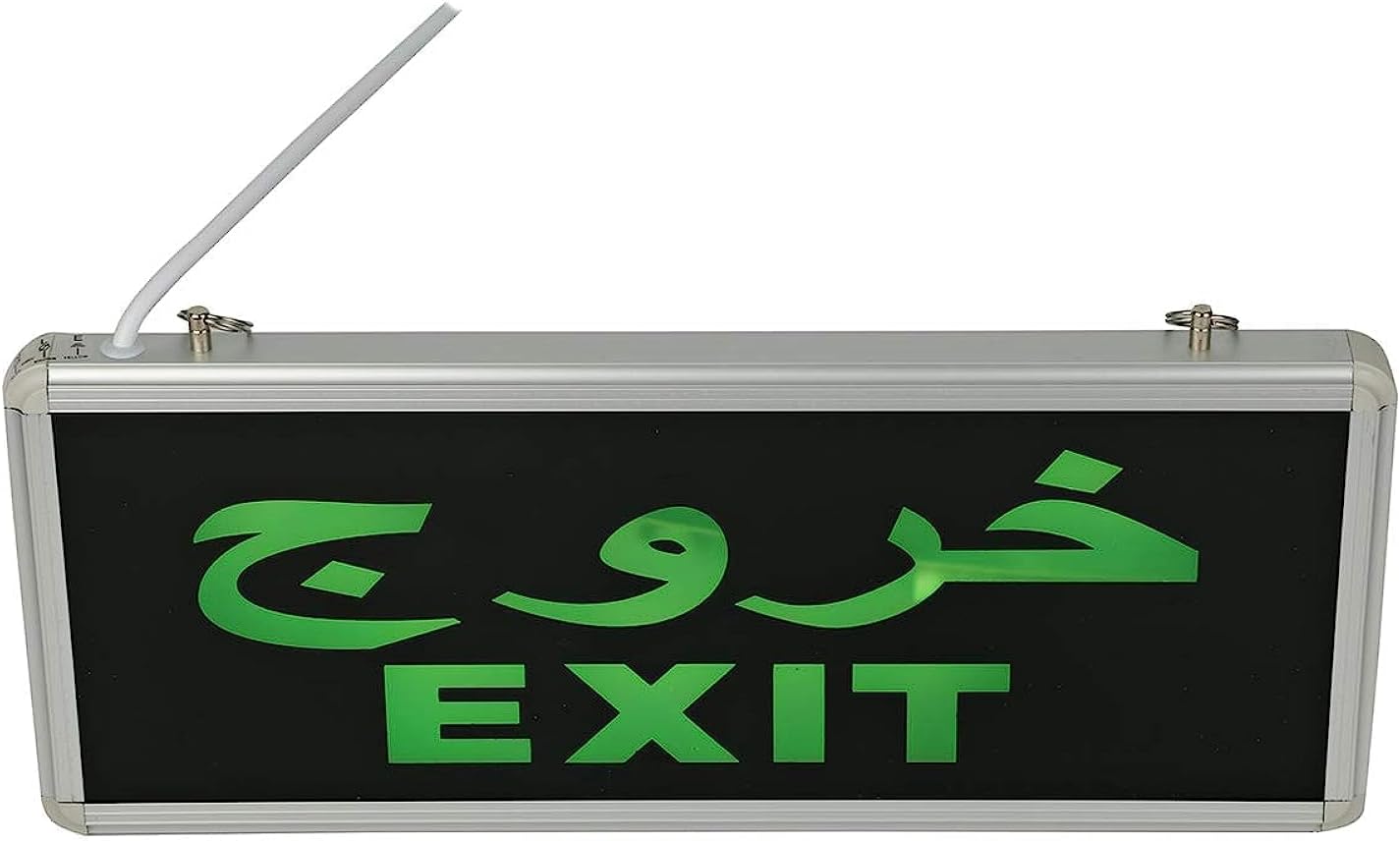 LED Light Display Board, Emergency Exit, Green, Arabic-english : Buy ...