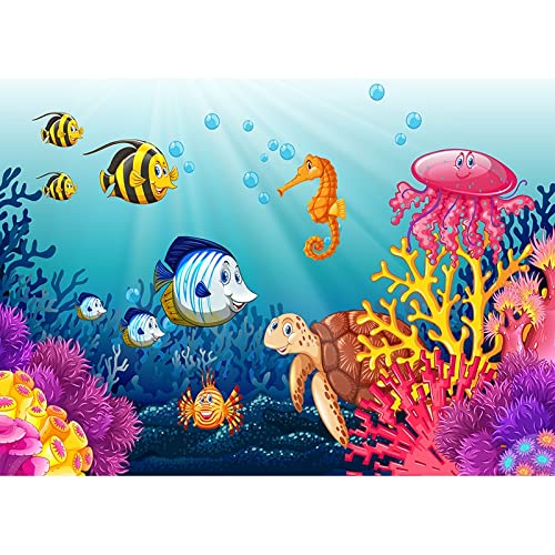 Cartoon Underwater Ocean Scene