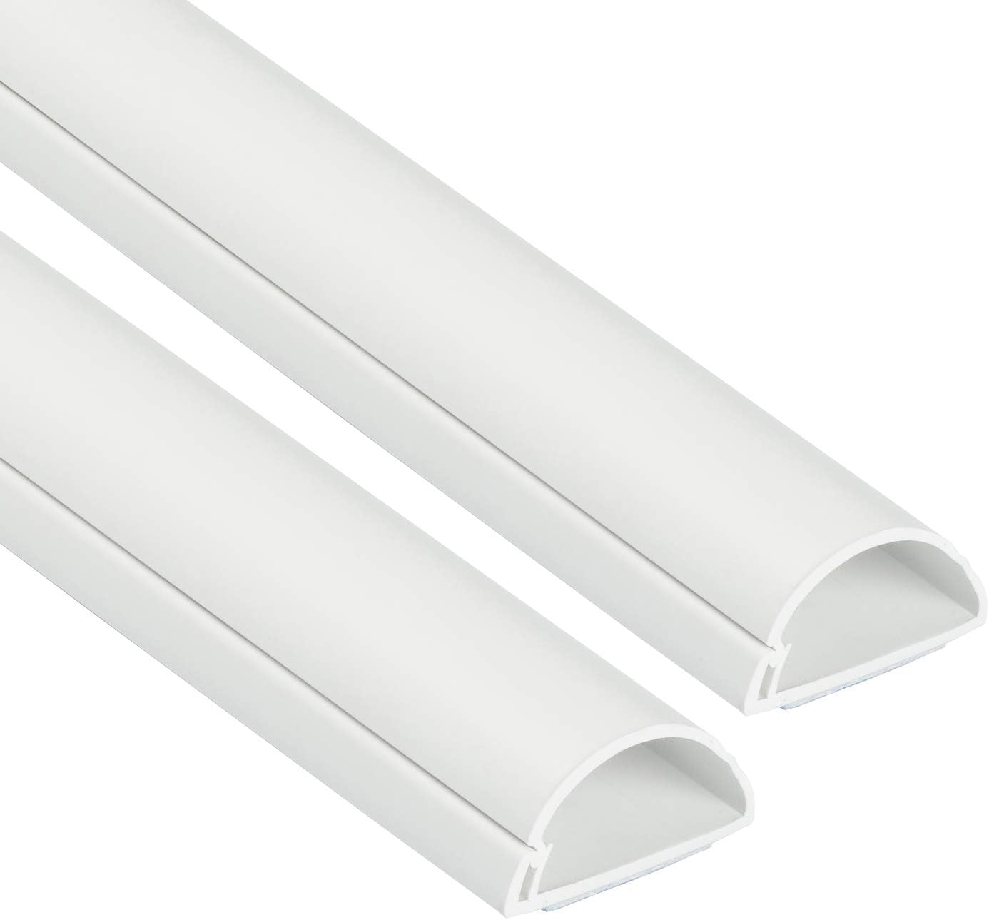 SimpleCord Cable Concealer On-Wall Cord Cover Raceway Kit (White ...