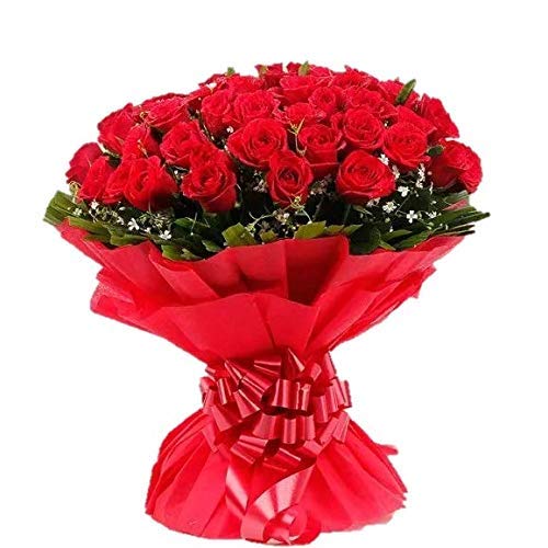 Floralbay Fresh Flowers Red Roses Paper Packing 25th Anniversary ...