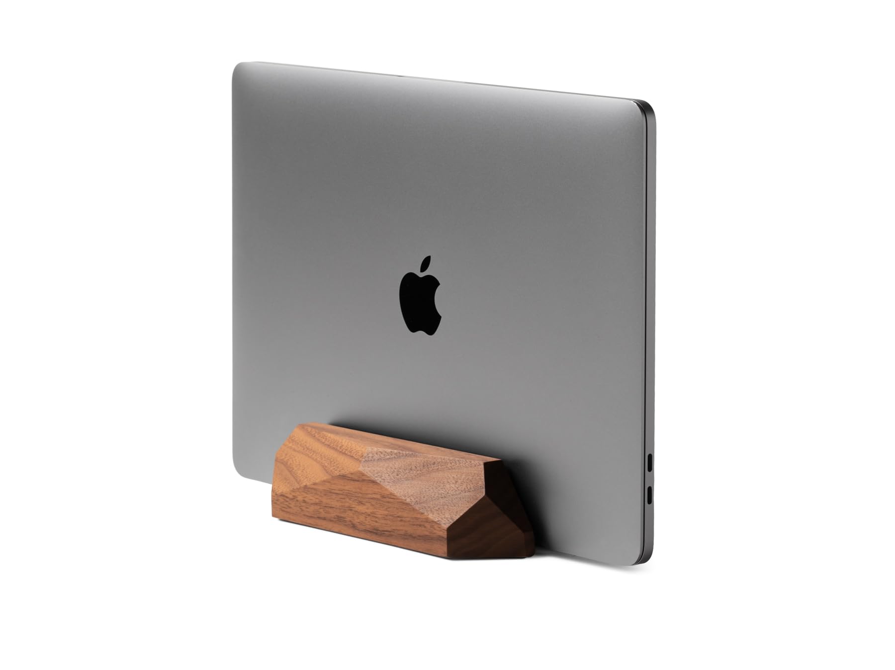 OAKYWOOD Vertical Laptop Stand Wood - Adjustable Wooden Dock for Desk ...