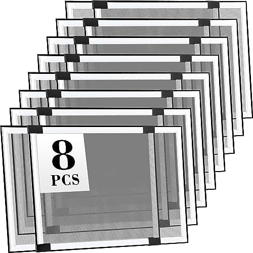 Therwen 8 Pack Expandable Window Screen Adjustable Window Screen Large ...