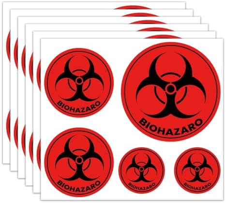 Amazon.com: Biohazard Stickers Waterproof Biohazard Warning Hazard ...