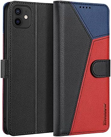 ELESNOW iPhone 12 mini Case - 5.4", Shockproof Cover Magnetic Flip ...