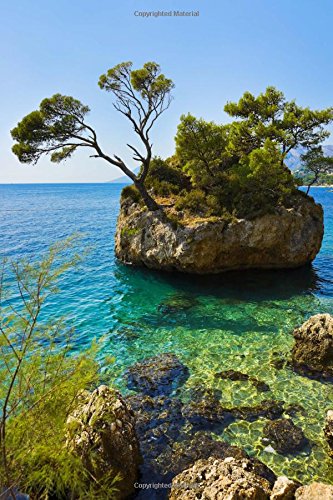 Island and Trees in Brela Croatia Journal: 150 Page Lined Notebook ...