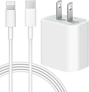 Amazon.co.jp: iPhone Charger, 20W, PD, Fast Charging, [MFi/PSE Certified] USB-C USB C to ...