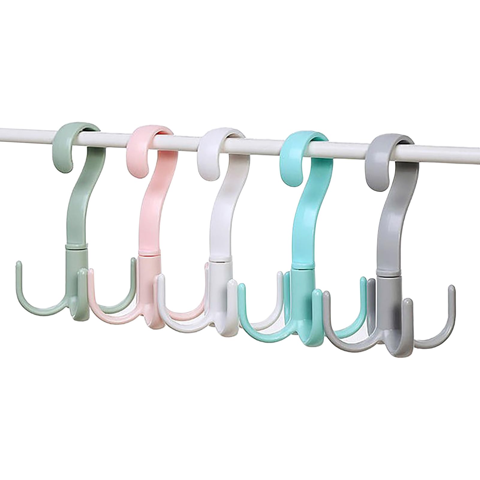 Amazon.com: Miskall 8 Pcs 4 Claws Closet Hangers, Rotatable Design ...