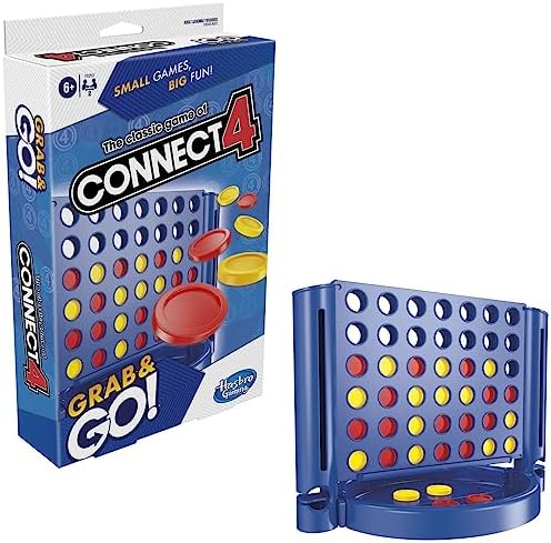 Buy Connect 4 Hasbro Grab and Go Board Game for Kids Ages 6 and Up ...