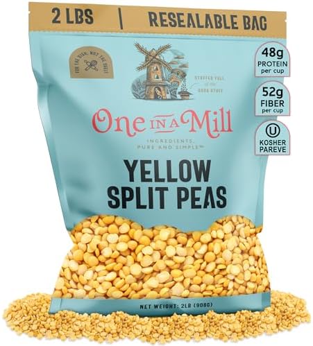 Amazon.com : ONE IN A MILL Dried Yellow Split Peas 2LB Resealable Bag ...