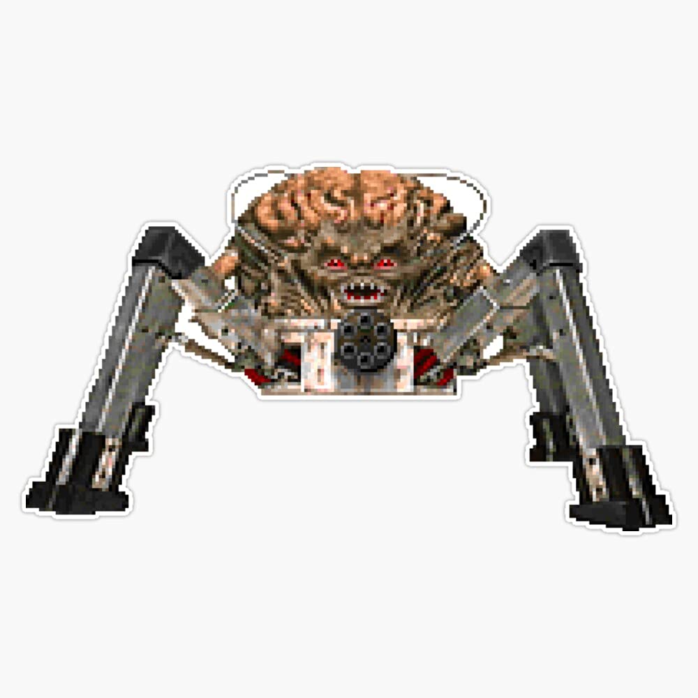 Amazon.com - Doom - Retro - Spider Mastermind Bumper Sticker Window ...
