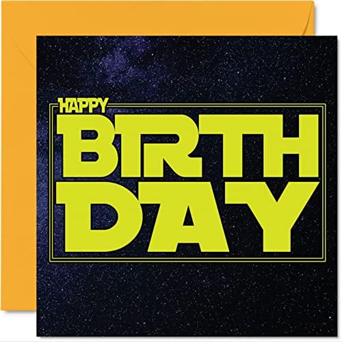 Galactic Birthday Cards for Men & Women - May The Birthday Be With You ...