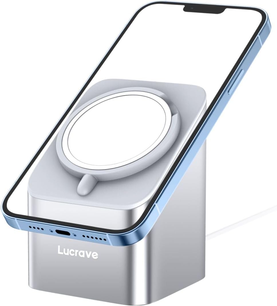 Amazon.com: Encased Magsafe Compatible Desktop Stand for iPhone 14,13 ...