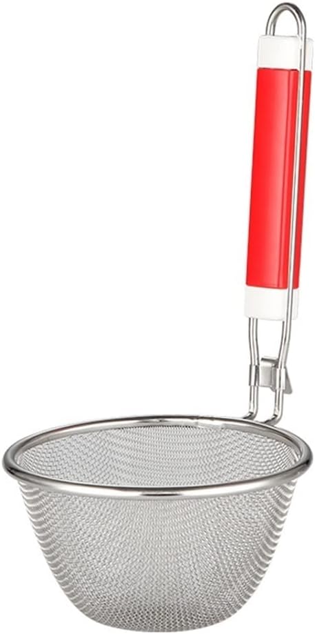 Amazon.com: ViLLeX Pasta Strainer Kitchen with Red Handle Stainless ...