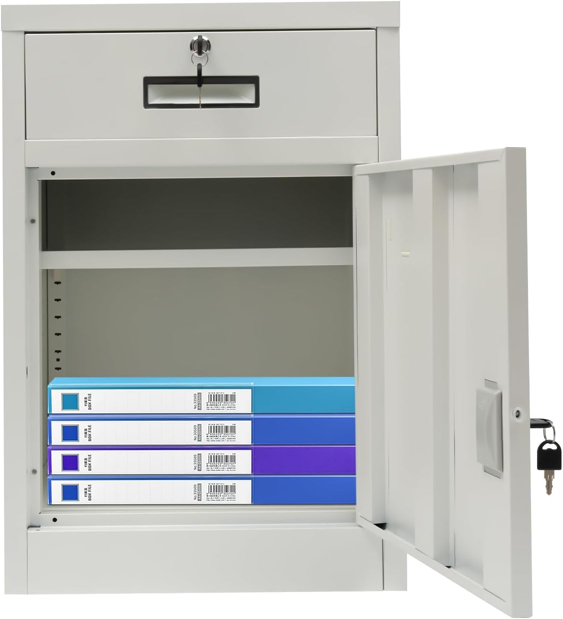 Amazon.com: File Cabinet with Lock,Under Desk Locking Storage Cabinet ...