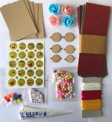 The brown box Rakhi Making Material or Rakhi Making kit DIY Kit Craft ...