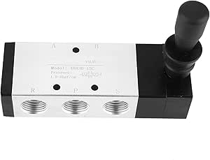 Amazon.com: Pneumatic Manual Control Valve,3 Position 5 Way Connection ...