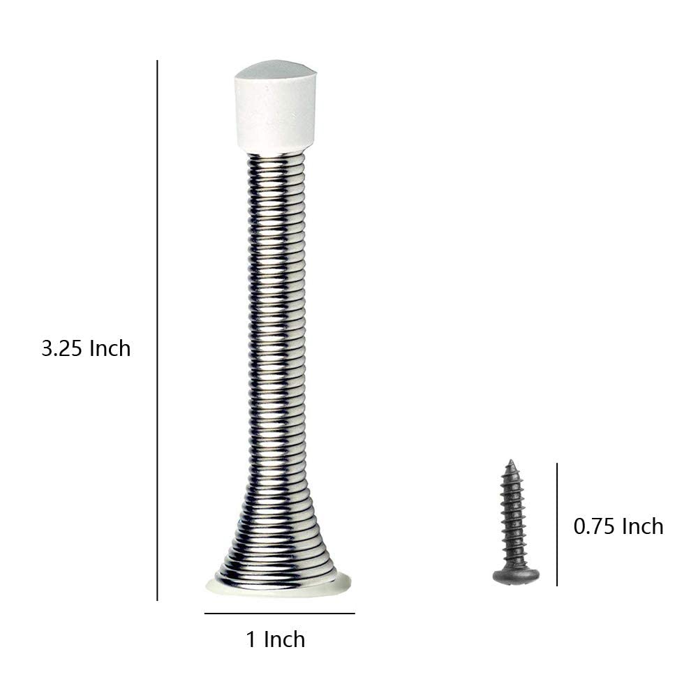 Snapklik.com : KISEER 12 Pack Spring Door Stops 3 1/4 Flexible Heavy ...