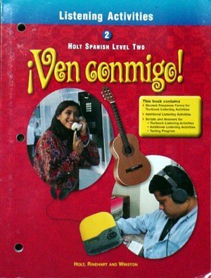 Amazon.com: Ven Conmigo Level 2, Grade 10 Listening Activities: Holt ...