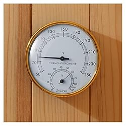 Amazon.com : amocane Sauna Thermometer 2 in 1 Fahrenheit Thermometer Hygrometer for Sauna Room ...