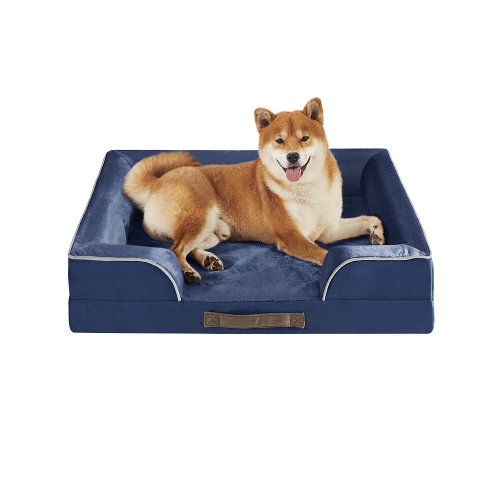 Amazon.com : Friends Forever Orthopedic Dog Bed, Bolster Dog Bed with ...