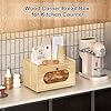 Amazon.com: TQVAI Bread Box for Kitchen Countertop, Stacking Wooden ...