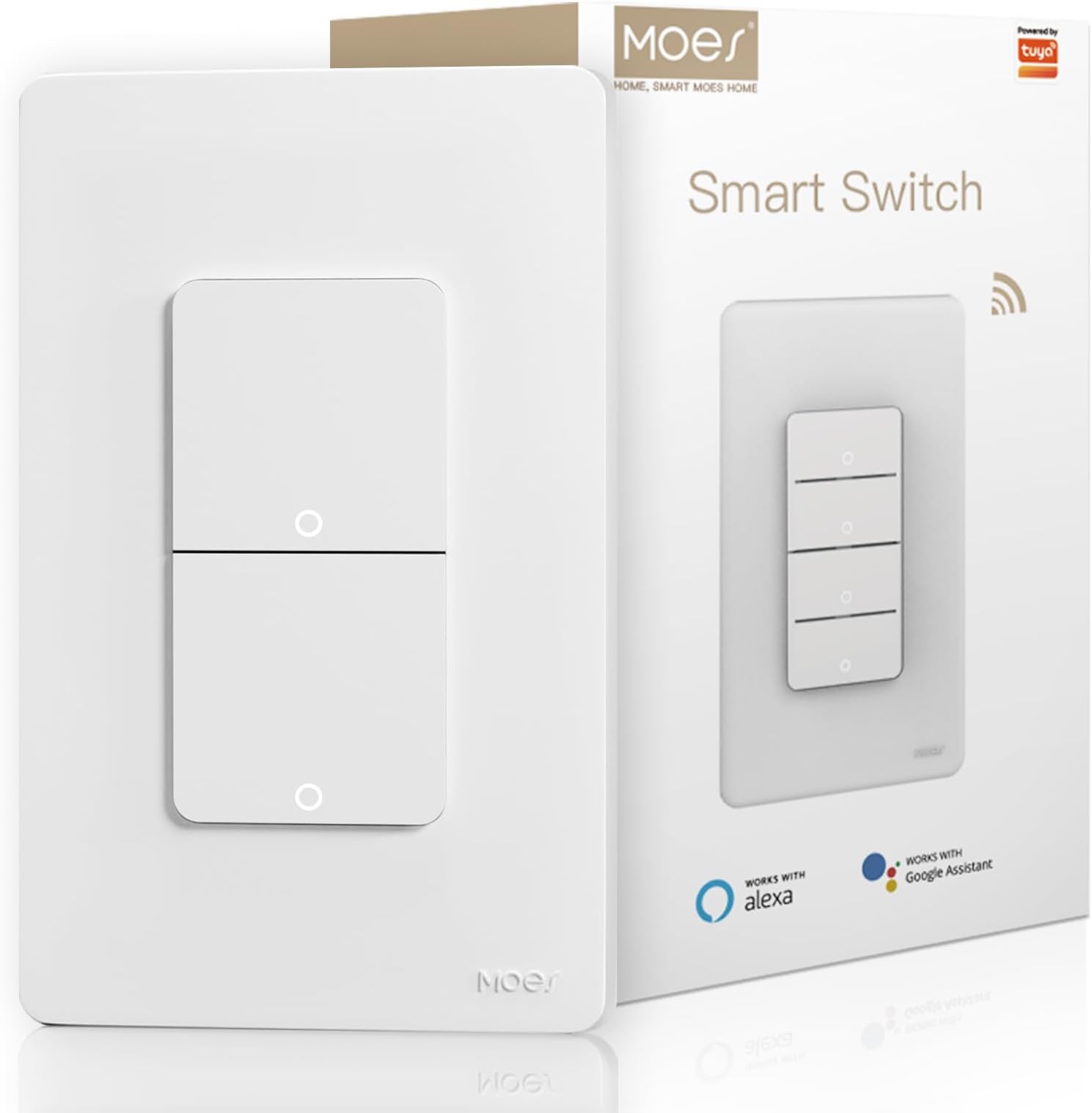 Brilliant Smart Home Control (2-Switch Panel) — Alexa Built-In ...