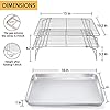 Amazon.com: Baking Sheet and 2-Tier Cooling Racks Set, P&P CHEF ...