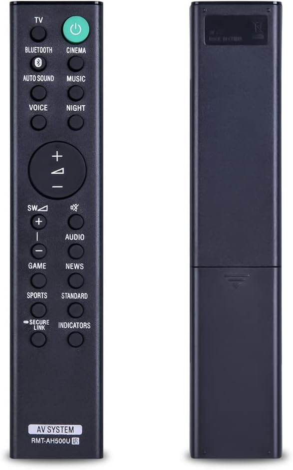 Amazon.com: RMT-AH500U Replacement Remote Control fit for Sony Soundbar ...