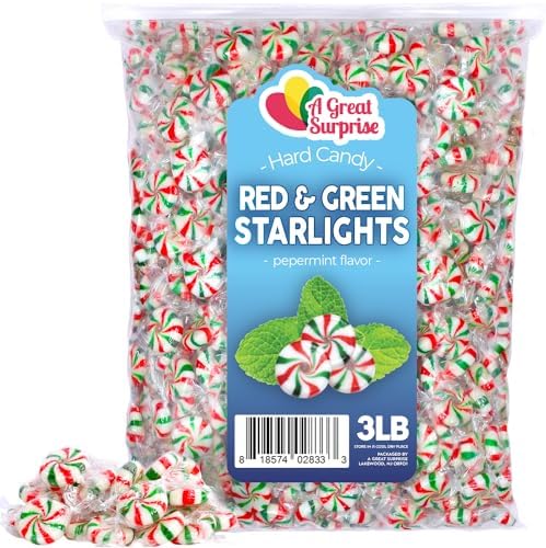 Amazon.com : Peppermint Starlights - 3 Pounds - Mint Bulk Candy - After ...