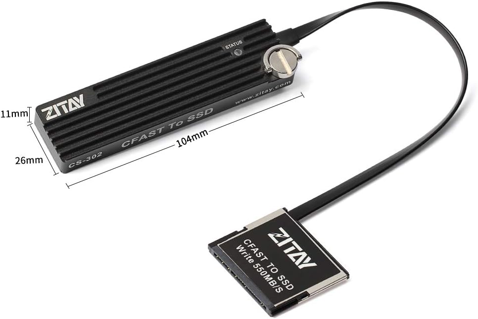 Buy ZITAY CCTECH CFAST to SSD Adapter Converter, CFAST 2.0 Memory Card ...