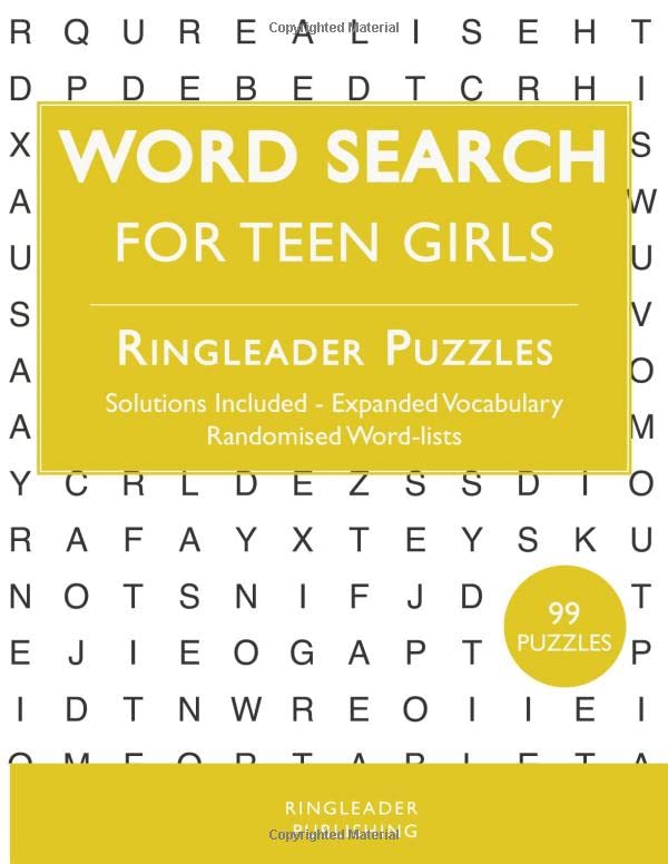 Word Searches For Teen Girls: 99 Wordsearch Puzzles To Keep Teens ...