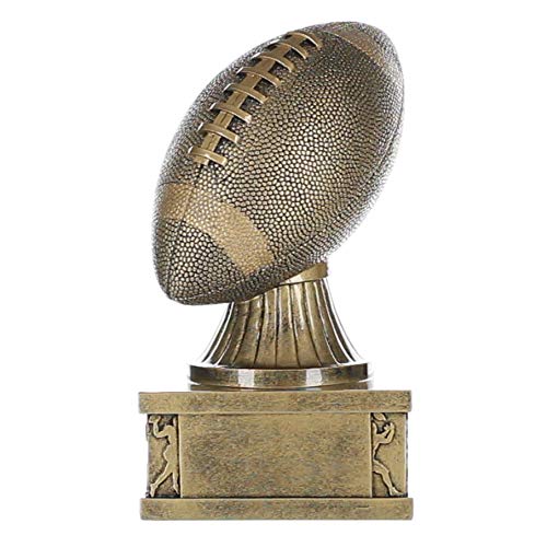 Decade Awards Football Action Pedestal Trophy, Gold | Engraved Gridiron ...