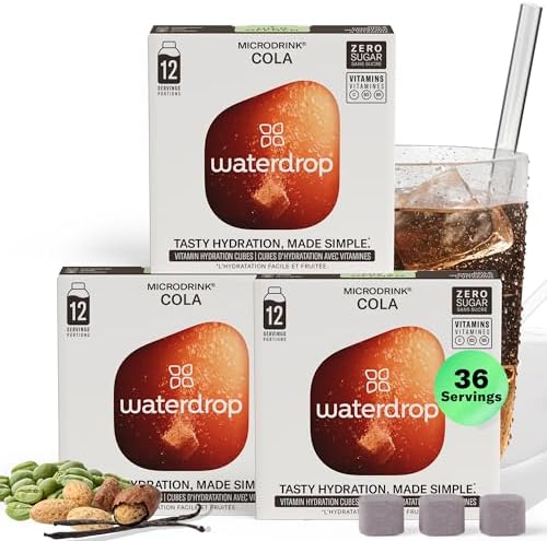 Amazon.com: Waterdrop Hydration Cubes With Vitamin C, B Vitamins ...