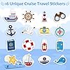 Amazon.com: H1vojoxo Cruise Ship Sticker Rolls - 1000PCS Vacation ...
