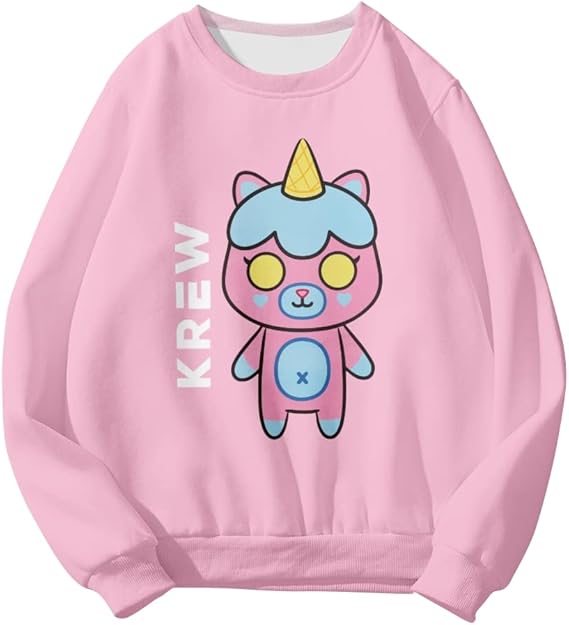 ItsFunneh Krew District Merch Long Sleeve Men Women Sweatshirt Harajuku ...