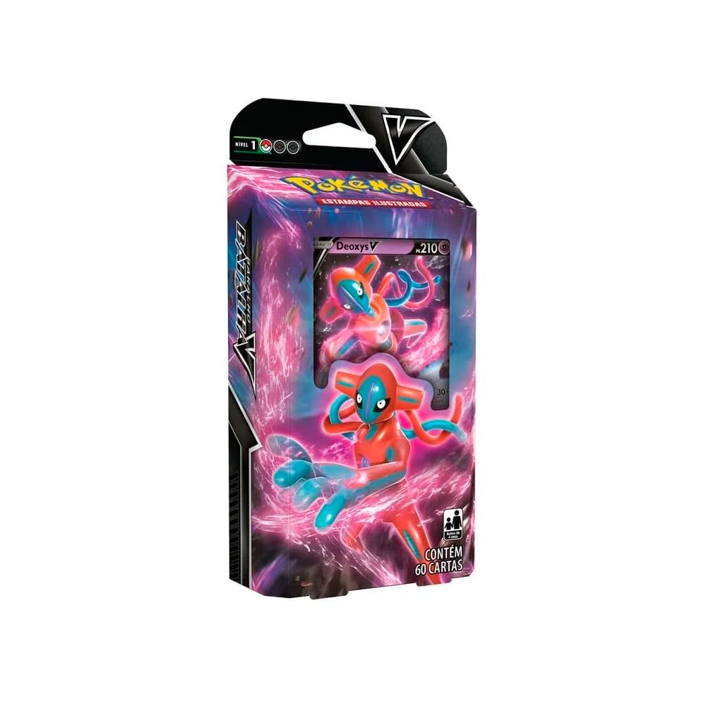 Card Game Jogo Deck Baralho de Batalha Deoxys V Pokémon : Amazon.com.br ...