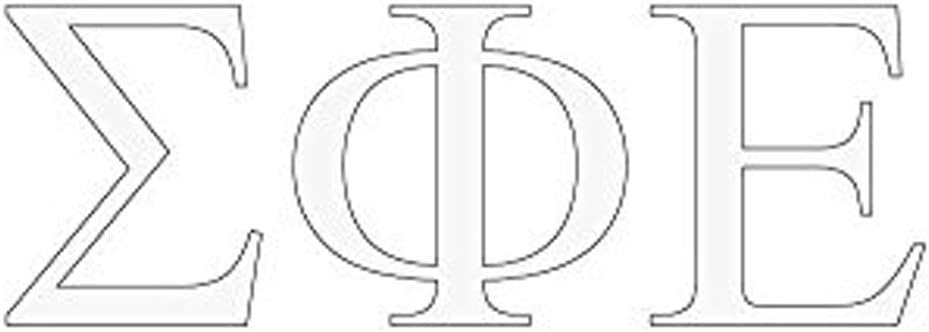 Amazon.com: Sigma Phi Epsilon SigEp Greek Letter Window Sticker Decal ...
