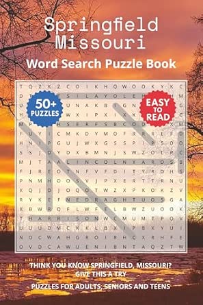 Springfield Missouri Word Search Puzzle Book: Think you know ...